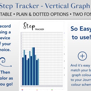 Steps Tracker | Printable Steps Tracker | Digital Steps Tracker ...