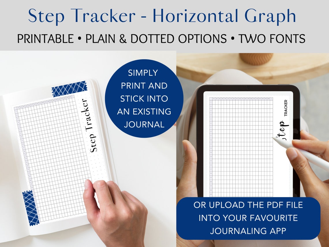 Steps Tracker Printable Steps Tracker Digital Steps Tracker Monthly ...