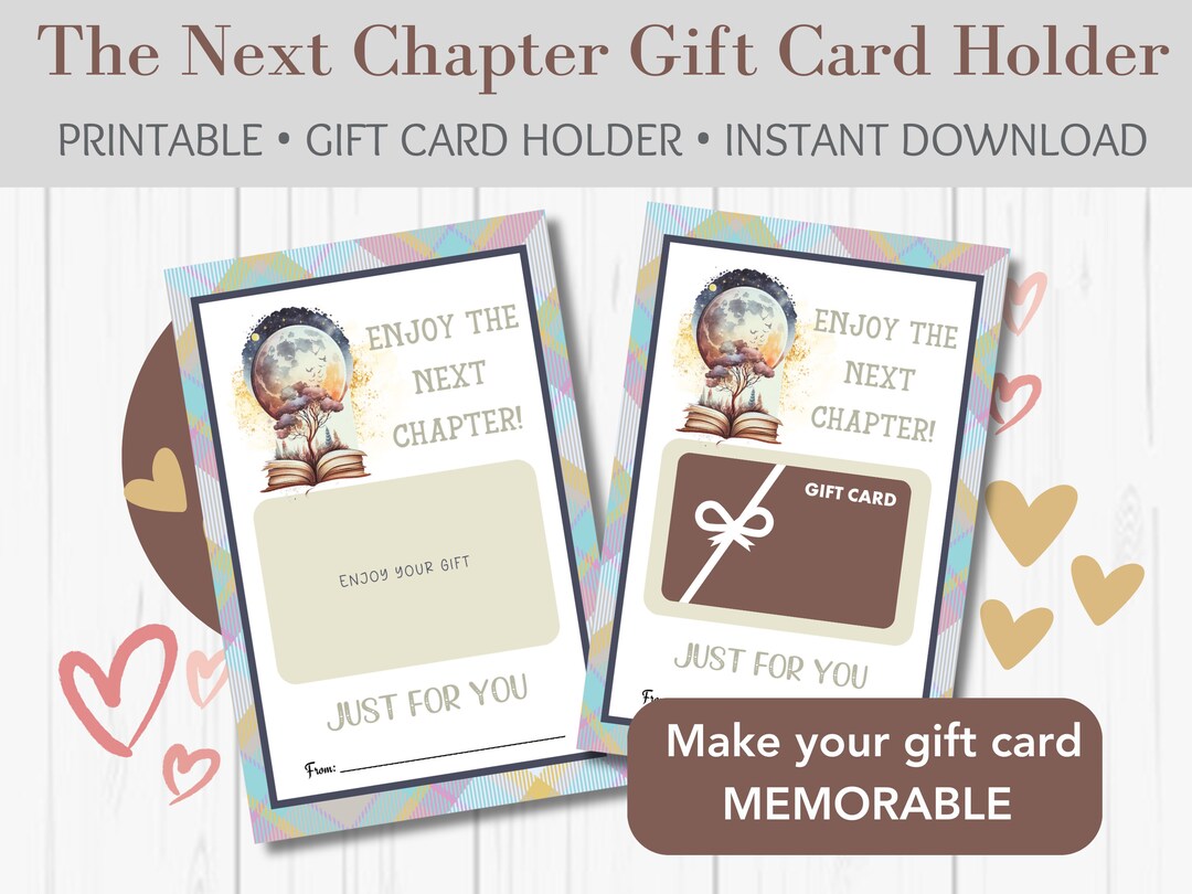 Enjoy the Next Chapter Gift Card Holder | Graduation Gift Card Holder ...