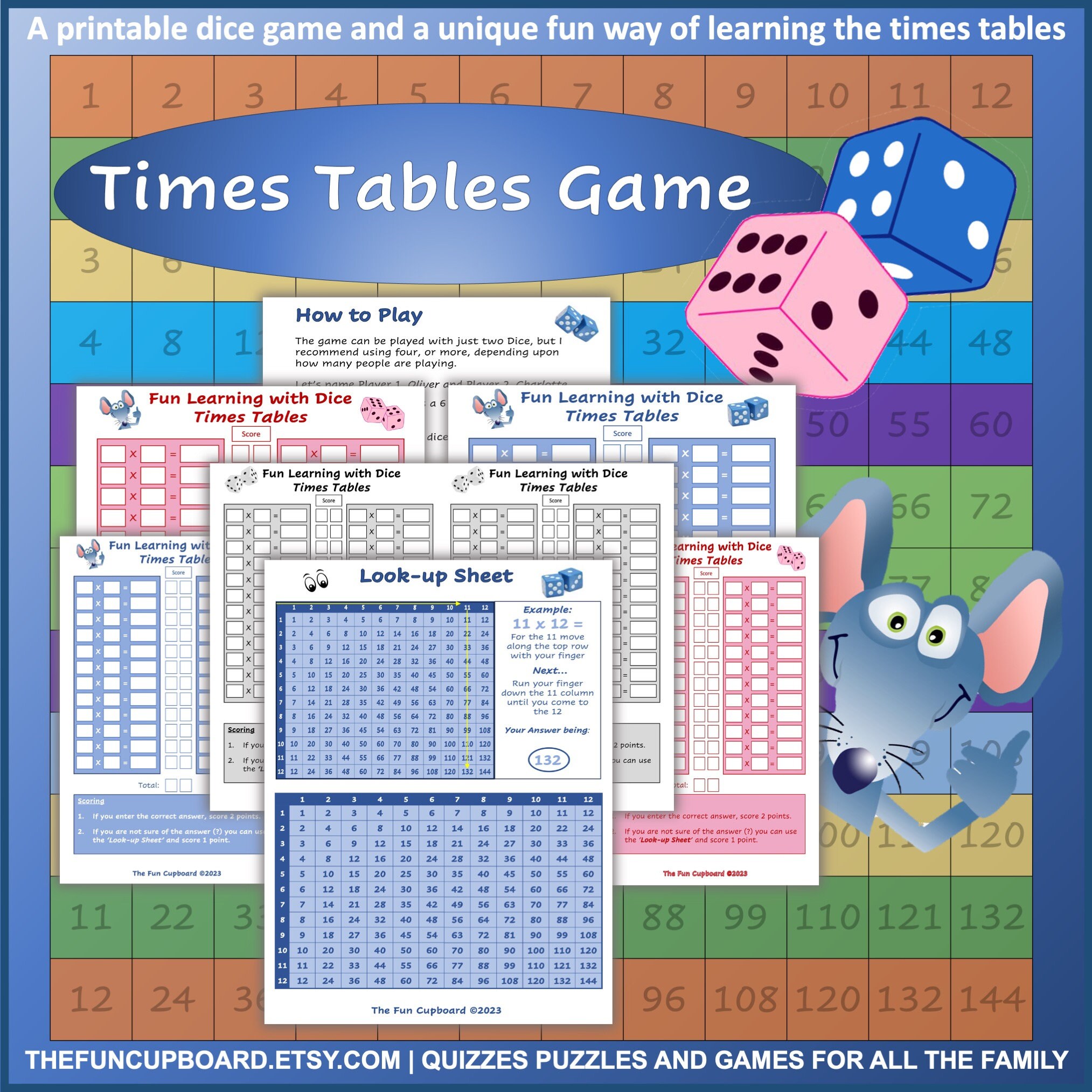 Times Tables Game - Etsy