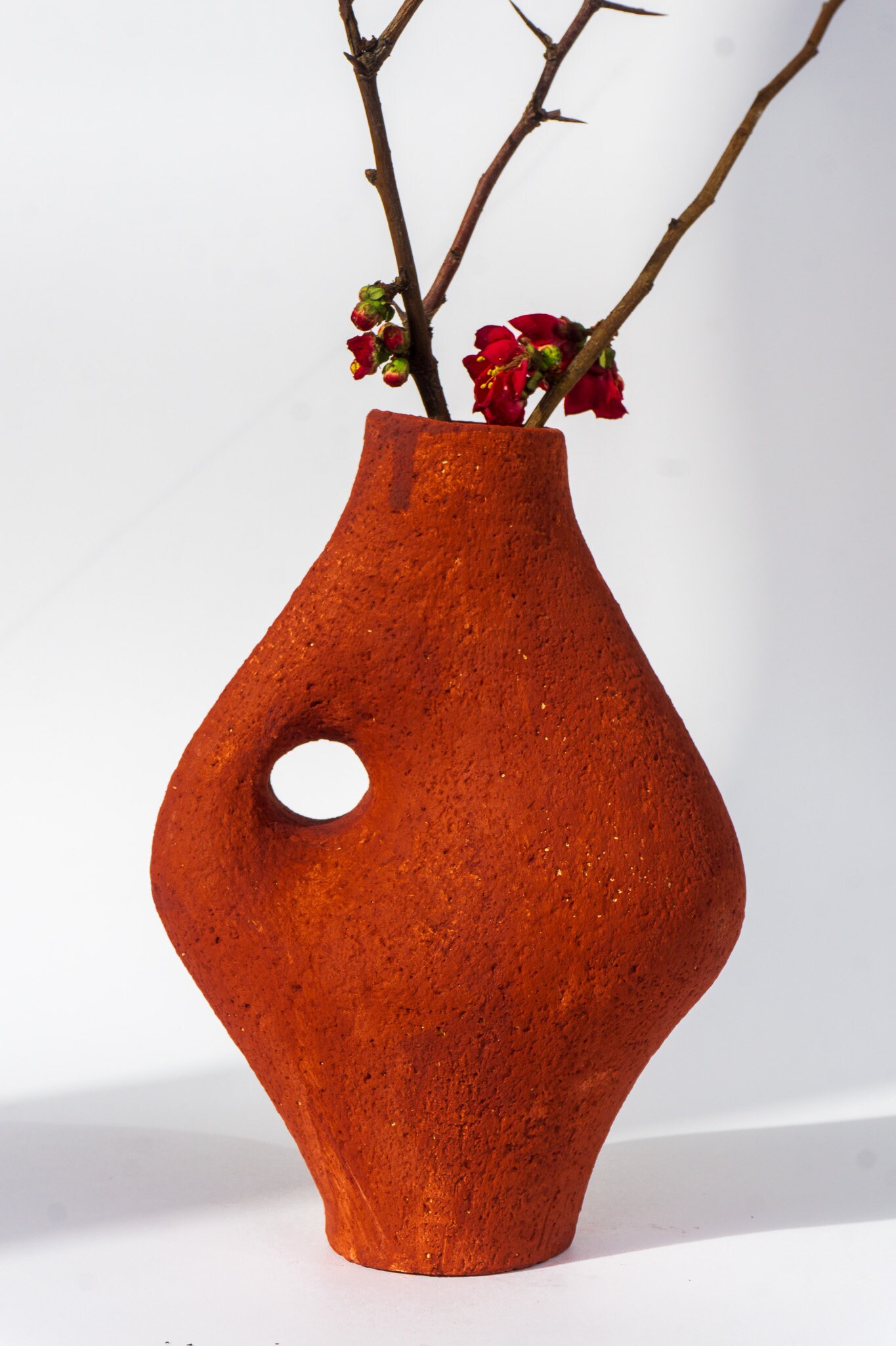 Tiny Amorphous Ceramic Vase, Unique Handmade Flower Vase, Elegant and ...