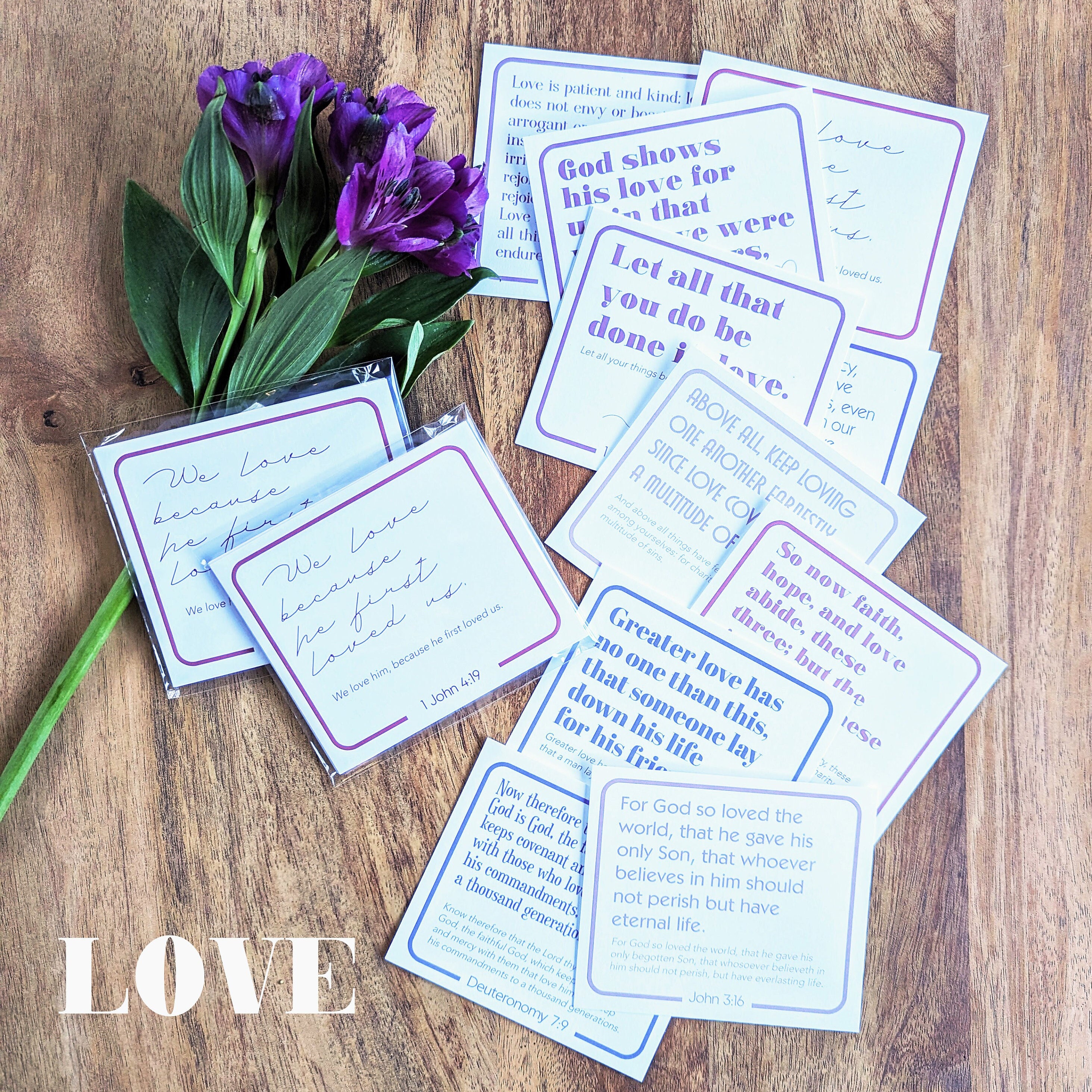 Bible Scripture Cards for Memorizing HIS Word - Set Goals for 2024! - Etsy