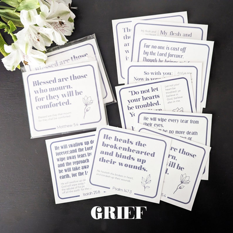 Bible Scripture Cards for Memorizing HIS Word - Set Goals for 2024! - Etsy