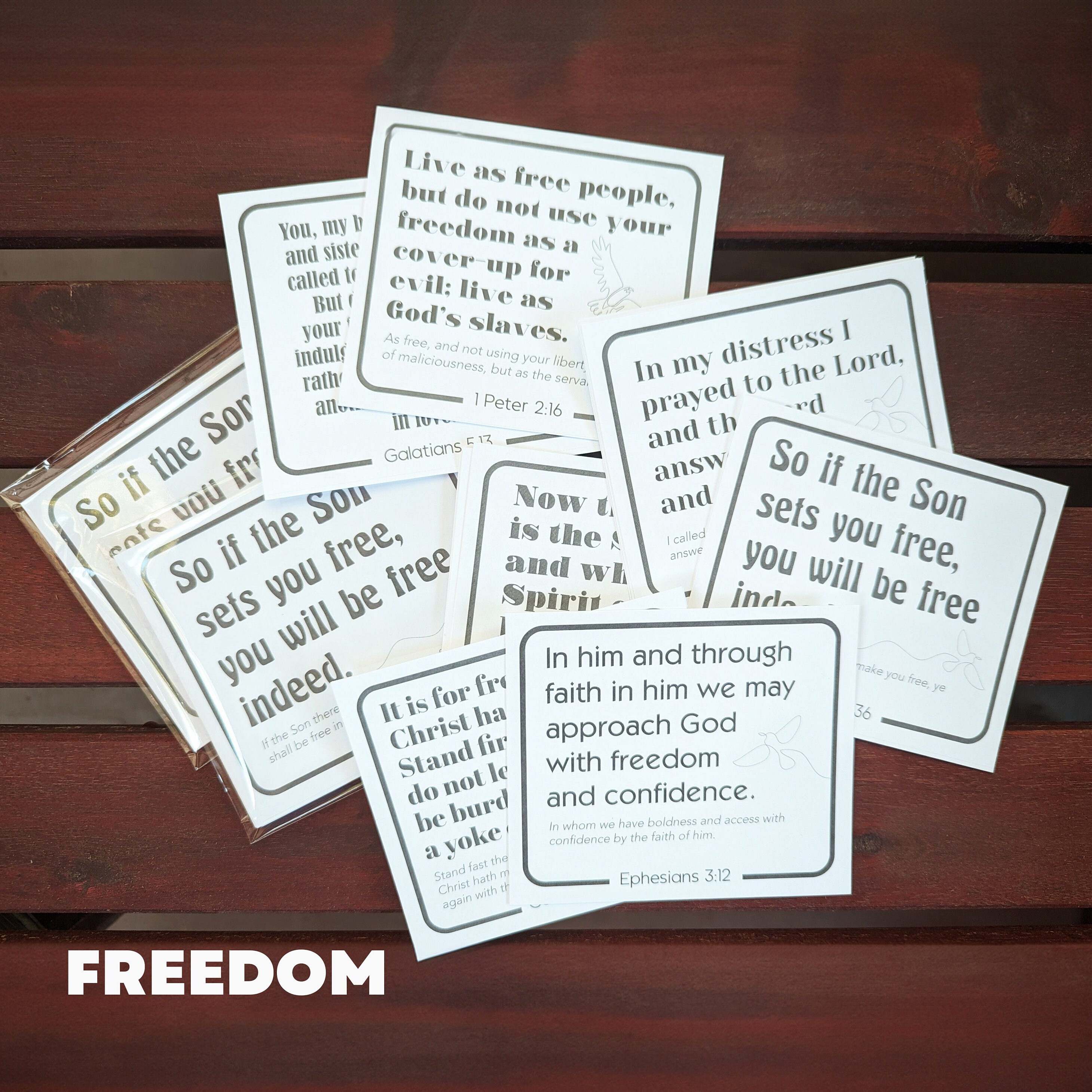 Bible Scripture Cards for Memorizing HIS Word - Set Goals for 2024! - Etsy