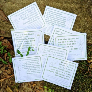 Bible Scripture Cards for Memorizing HIS Word - Etsy