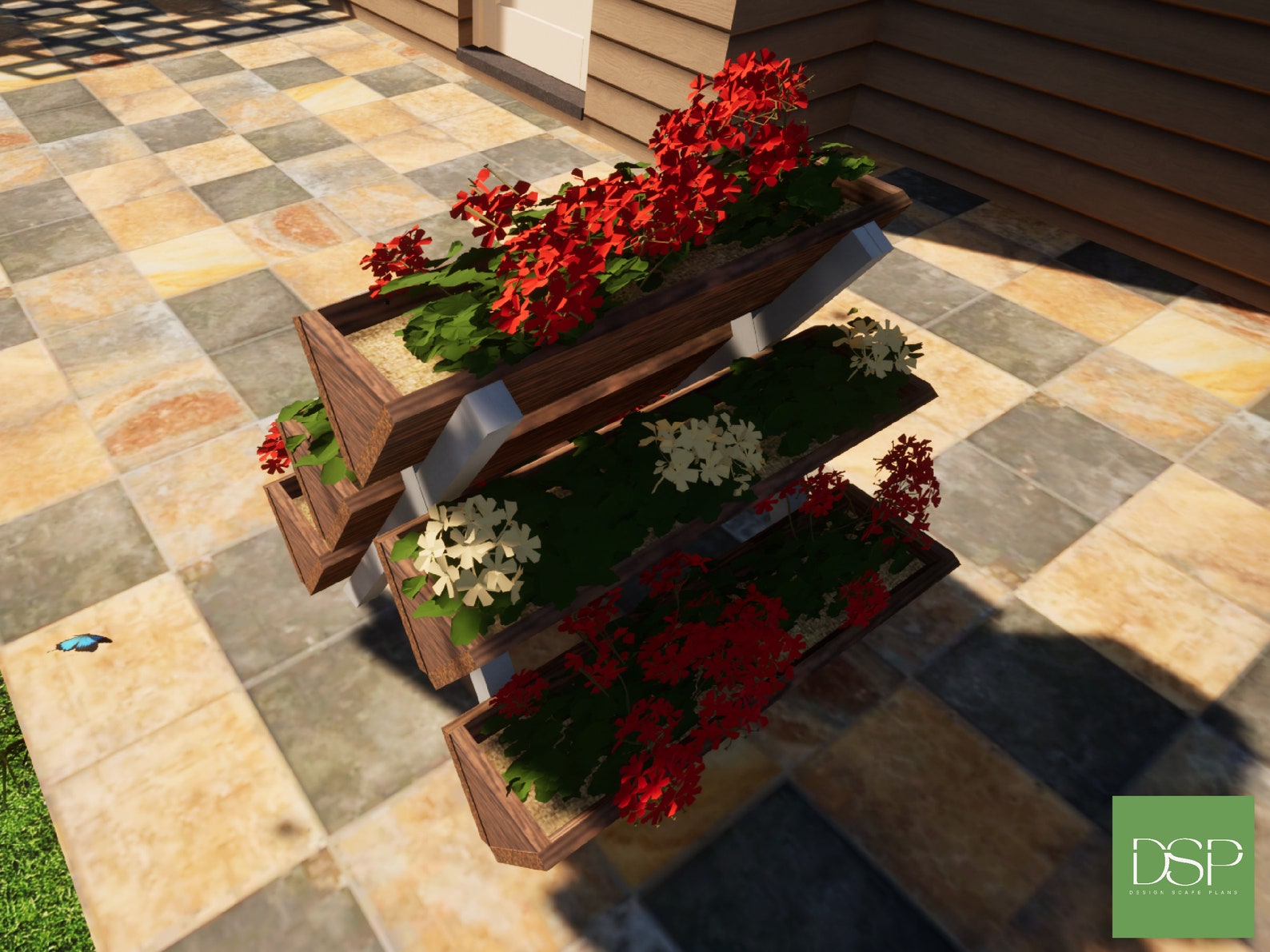 5 Box Tier Planter Plans, Garden Planter Plans, Flower Box Plans, DIY ...