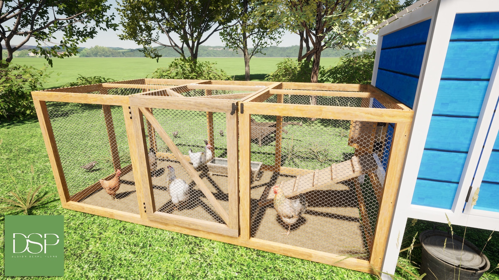 Chicken Run Plans, Chicken Run, Chicken Coop Run Building Plans, DIY ...