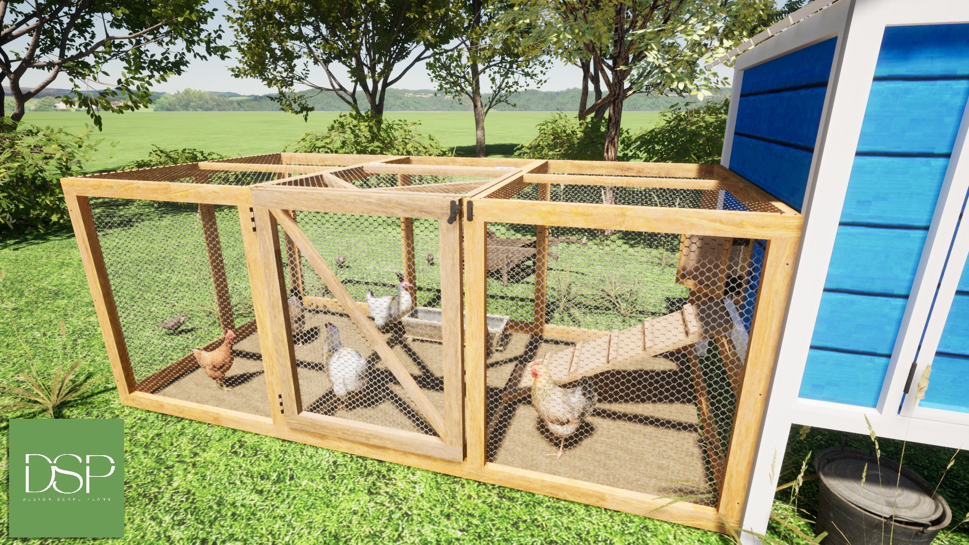 Chicken Run Plans, Chicken Run, Chicken Coop Run Building Plans, DIY ...