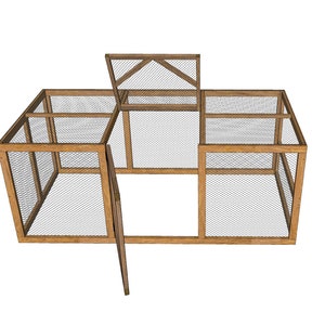 Chicken Run Plans, Chicken Run, Chicken Coop Run Building Plans, DIY ...