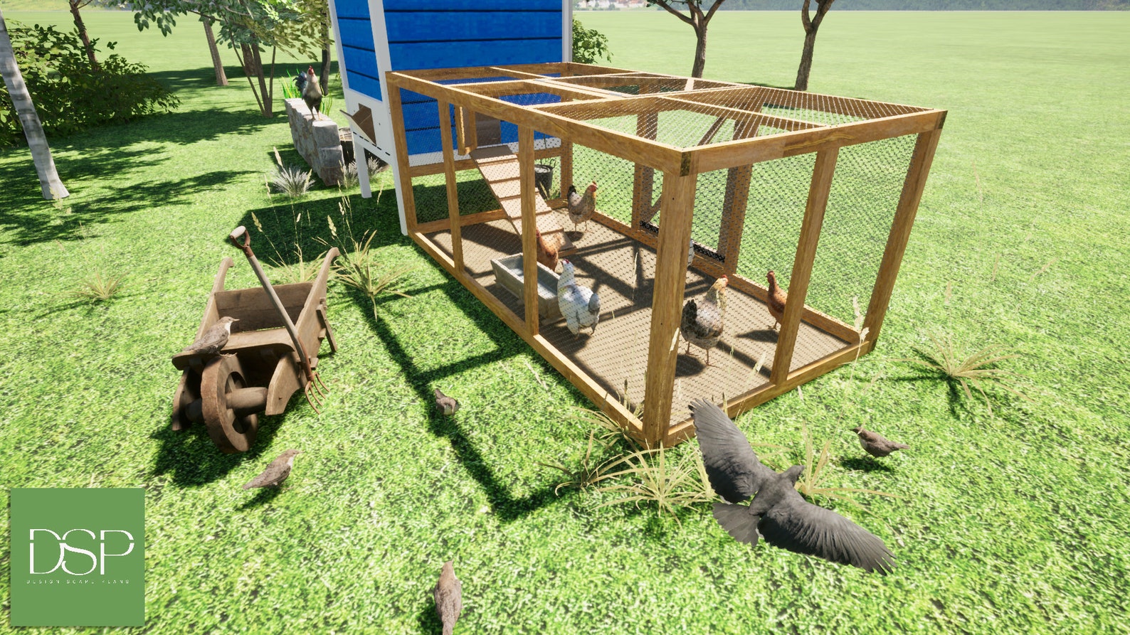 Chicken Run Plans, Chicken Run, Chicken Coop Run Building Plans, DIY ...