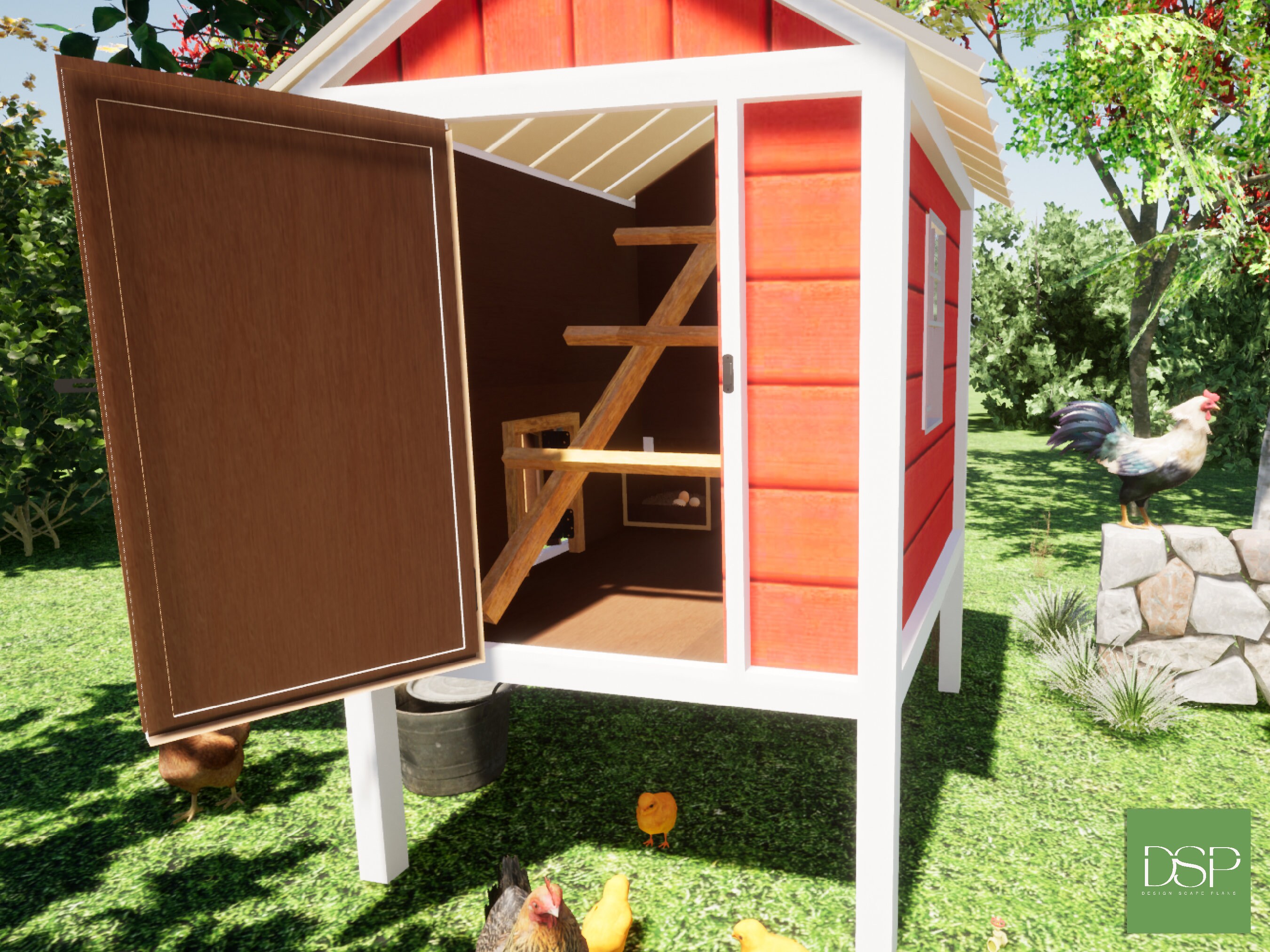 Chicken Coop Plans, Chicken Coop, Coop Chickens, DIY Plans, DIY Chicken ...