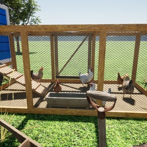 Chicken Run Plans, Chicken Run, Chicken Coop Run Building Plans, DIY ...