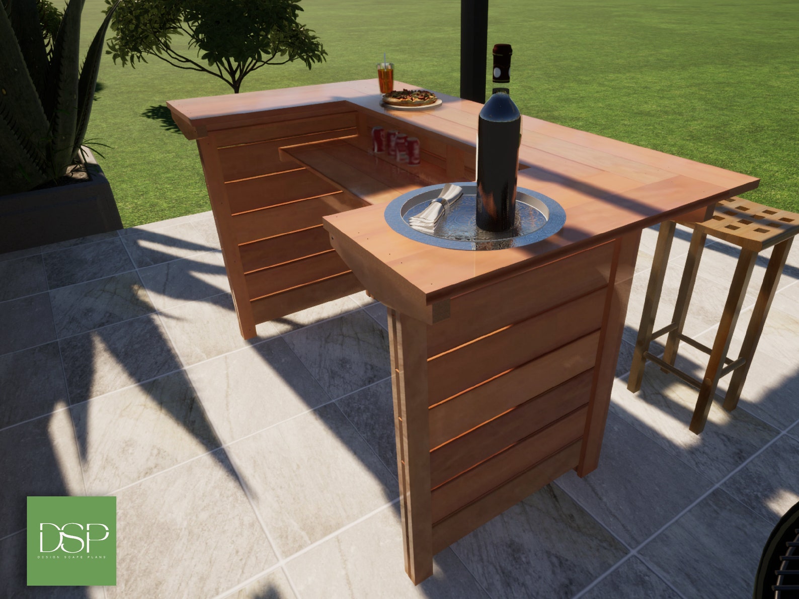 DIY Outdoor Bar Plans - Etsy