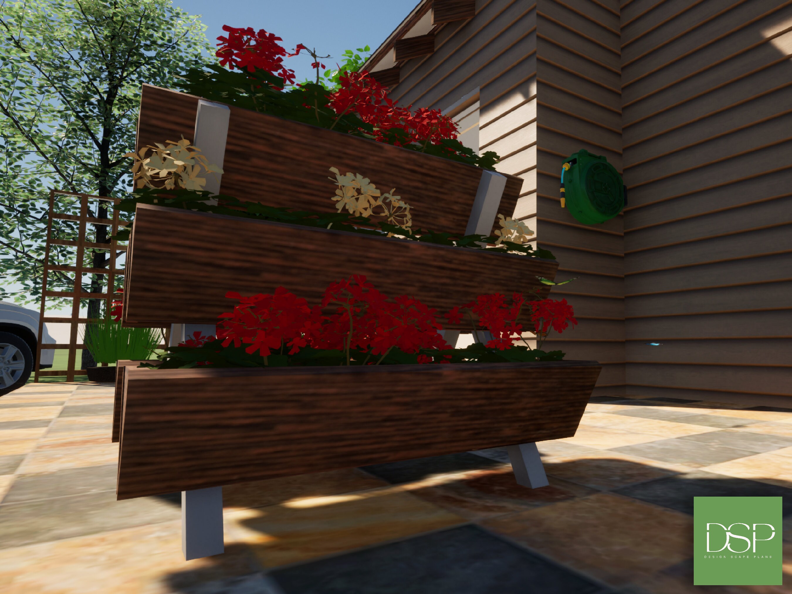 5 Box Tier Planter Plans, Garden Planter Plans, Flower Box Plans, DIY ...