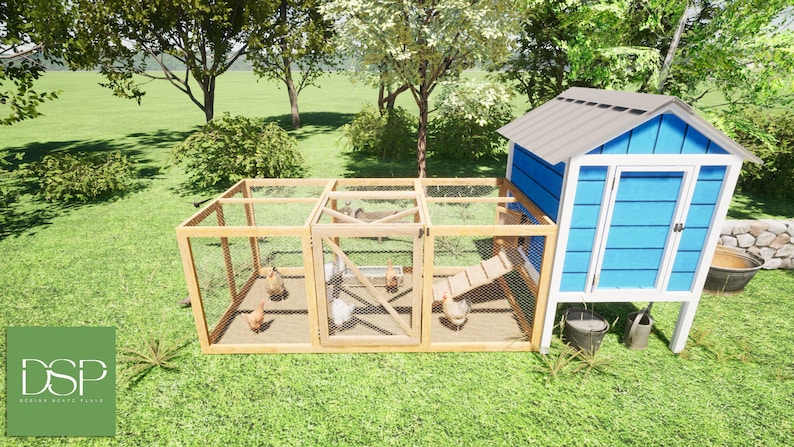 Chicken Run Plans, Chicken Run, Chicken Coop Run Building Plans, DIY ...