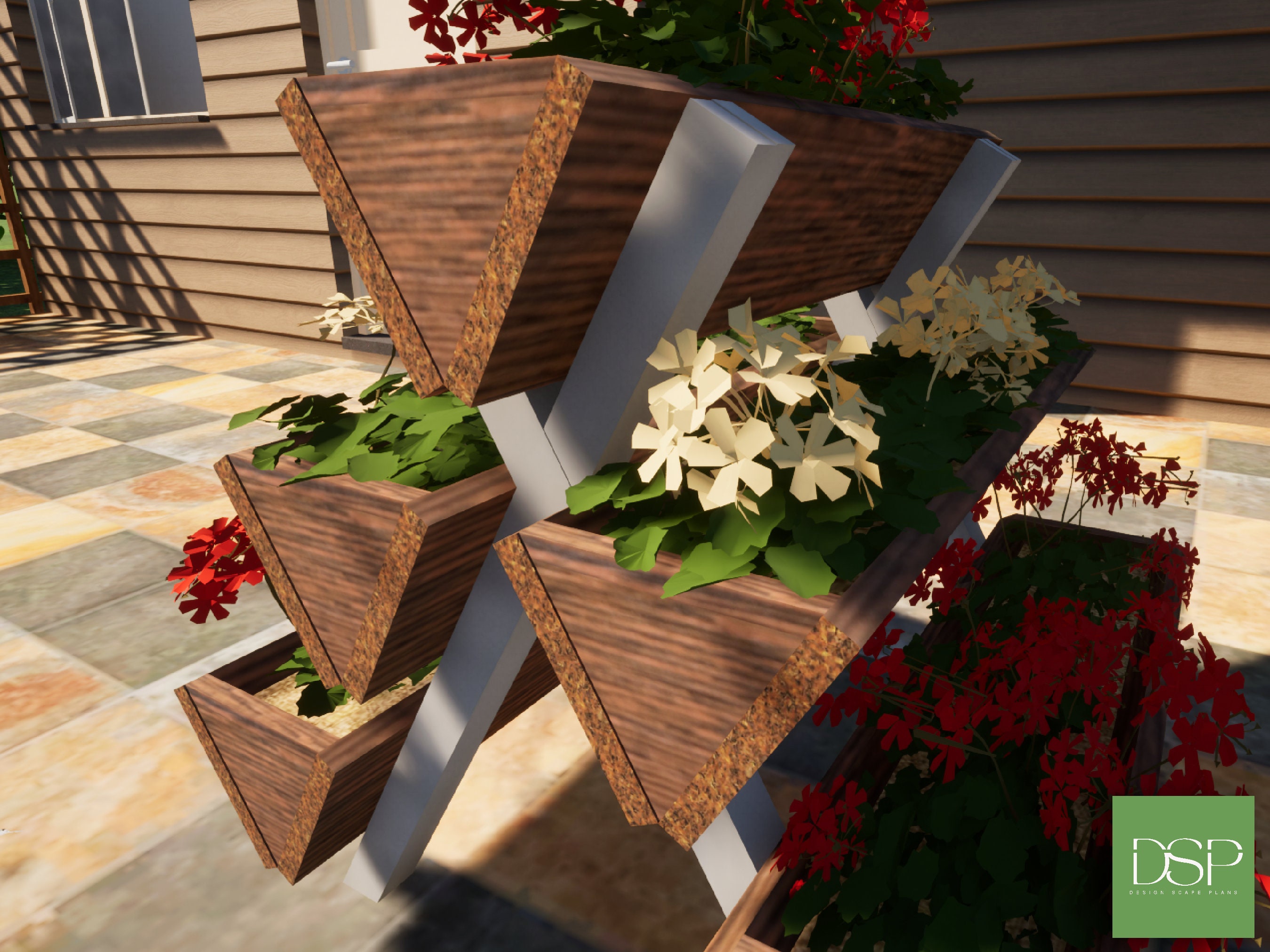 5 Box Tier Planter Plans, Garden Planter Plans, Flower Box Plans, DIY ...