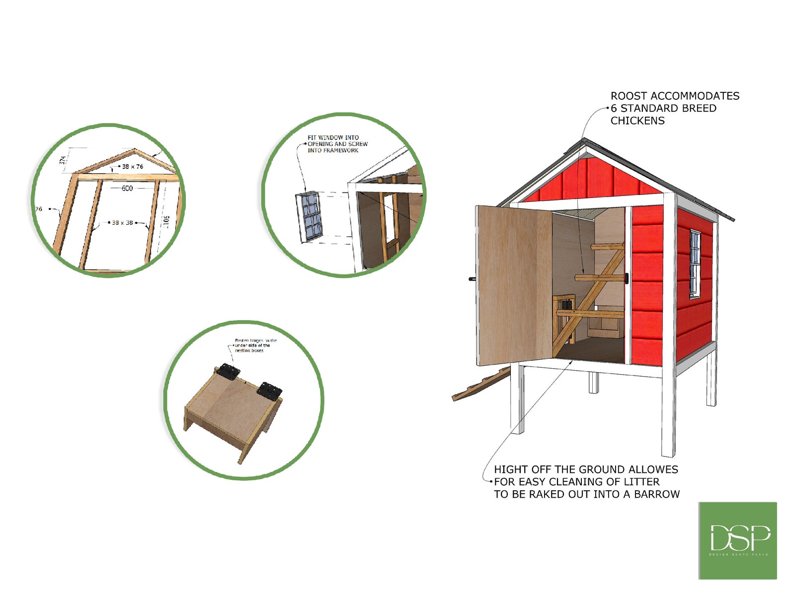 Chicken Coop Plans, Chicken Coop, Coop Chickens, DIY Plans, DIY Chicken ...