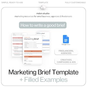 Marketing Campaign Brief Template With Examples | Google Docs ...