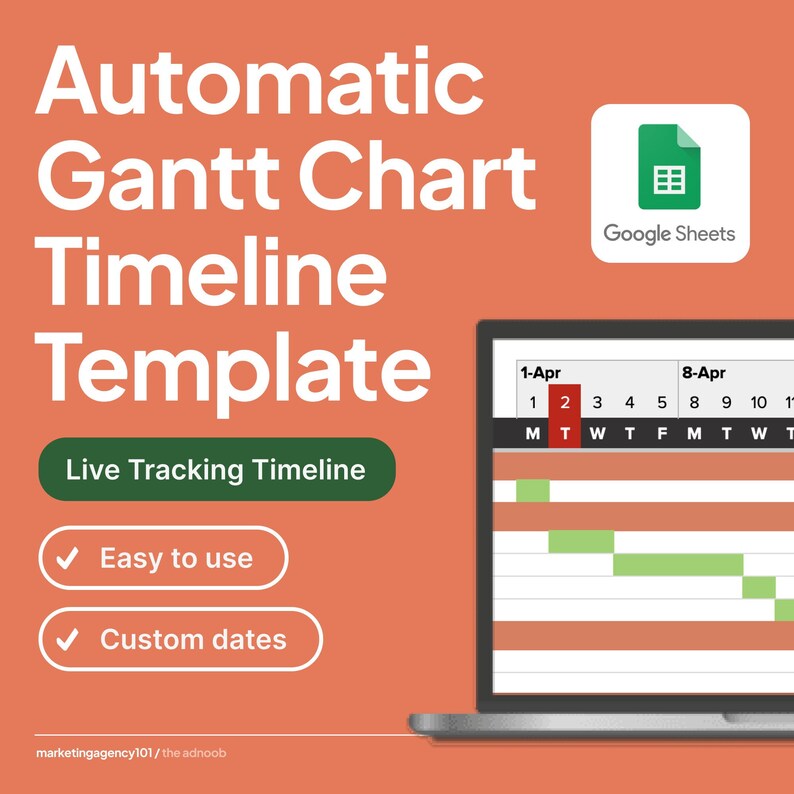 Dynamic Project Timeline Template for Google Sheets Automated ...