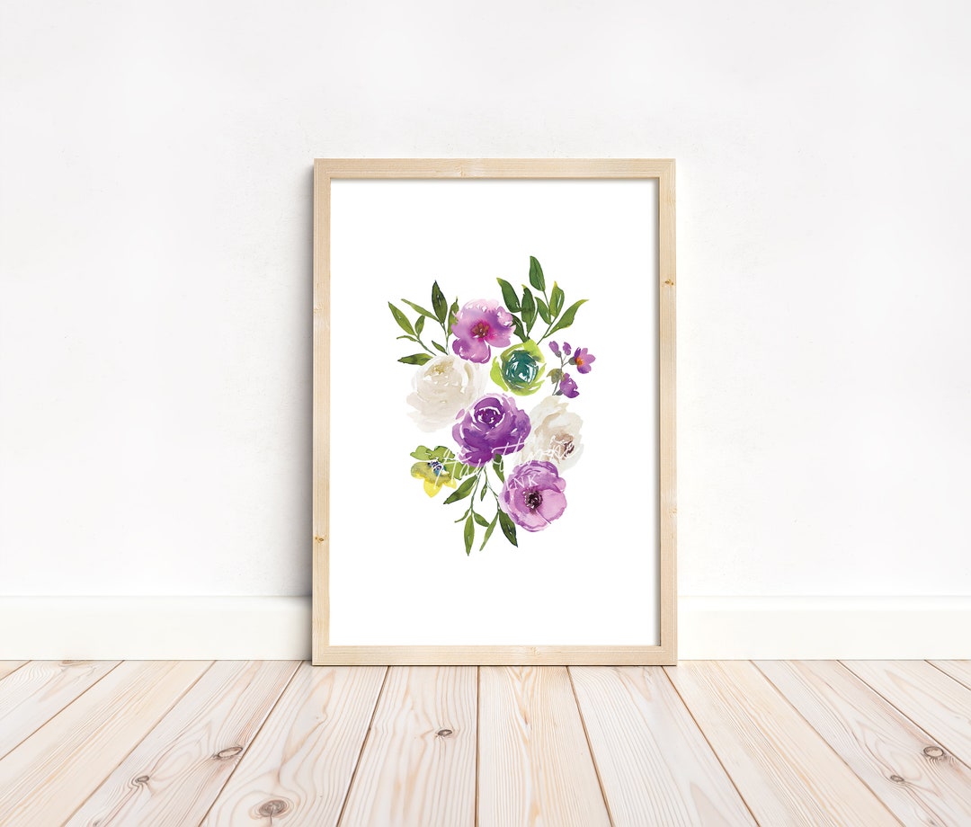 Genderqueer Pride Flag Inspired Floral Print Subtle Pride Wall Art ...