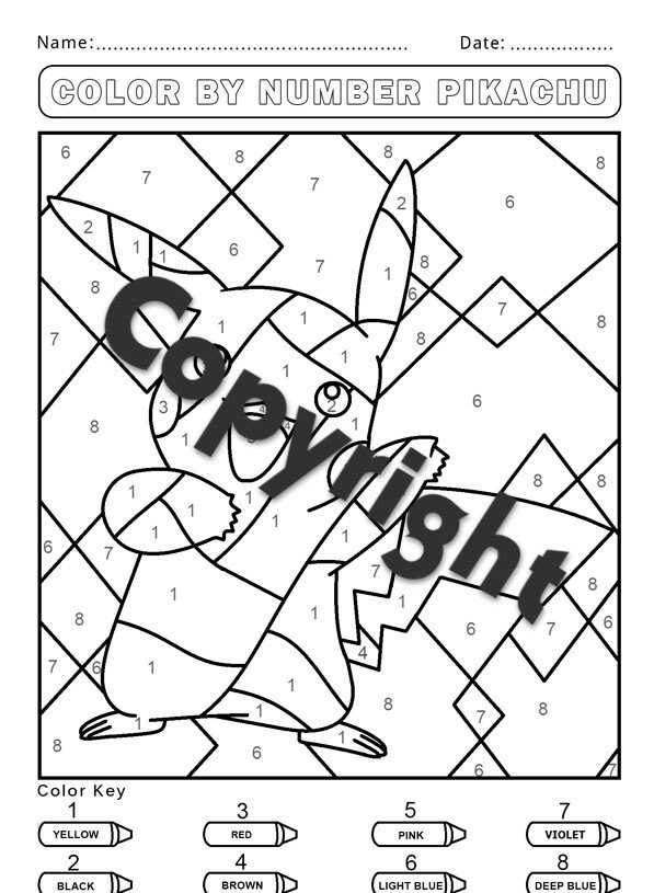 Colour by Numbers for Kids 5 Pack - Etsy