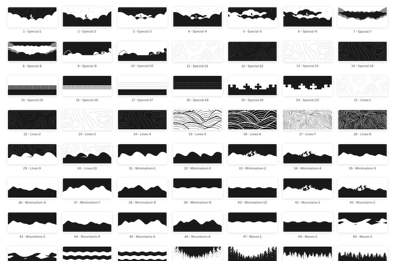 Notion Covers: Monochrome Style, Black & White Page Aesthetic, and ...