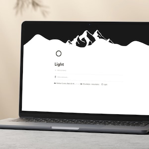 Notion Covers: Monochrome Style, Black & White Page Aesthetic, and ...