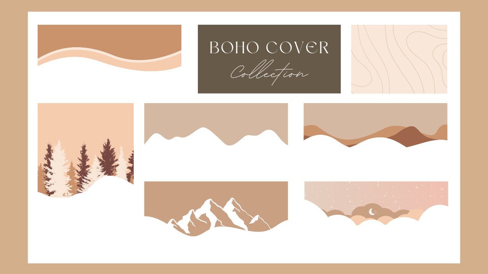 Notion Covers: Boho Style, Bohemian Page Aesthetic, and Cover Pack ...