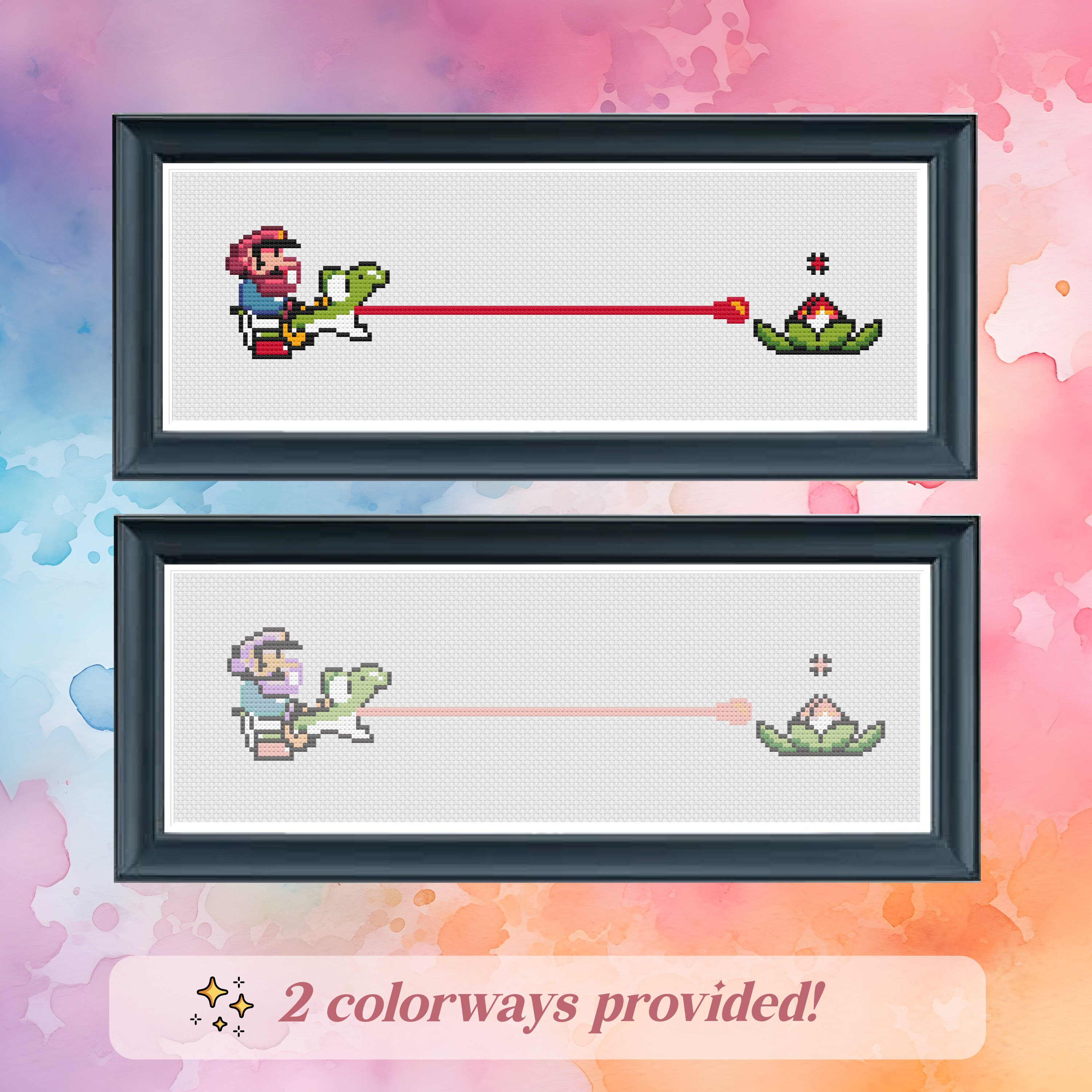 Super Mario World - Yoshi - Cross Stitch Pattern - Counted Cross Stitch ...