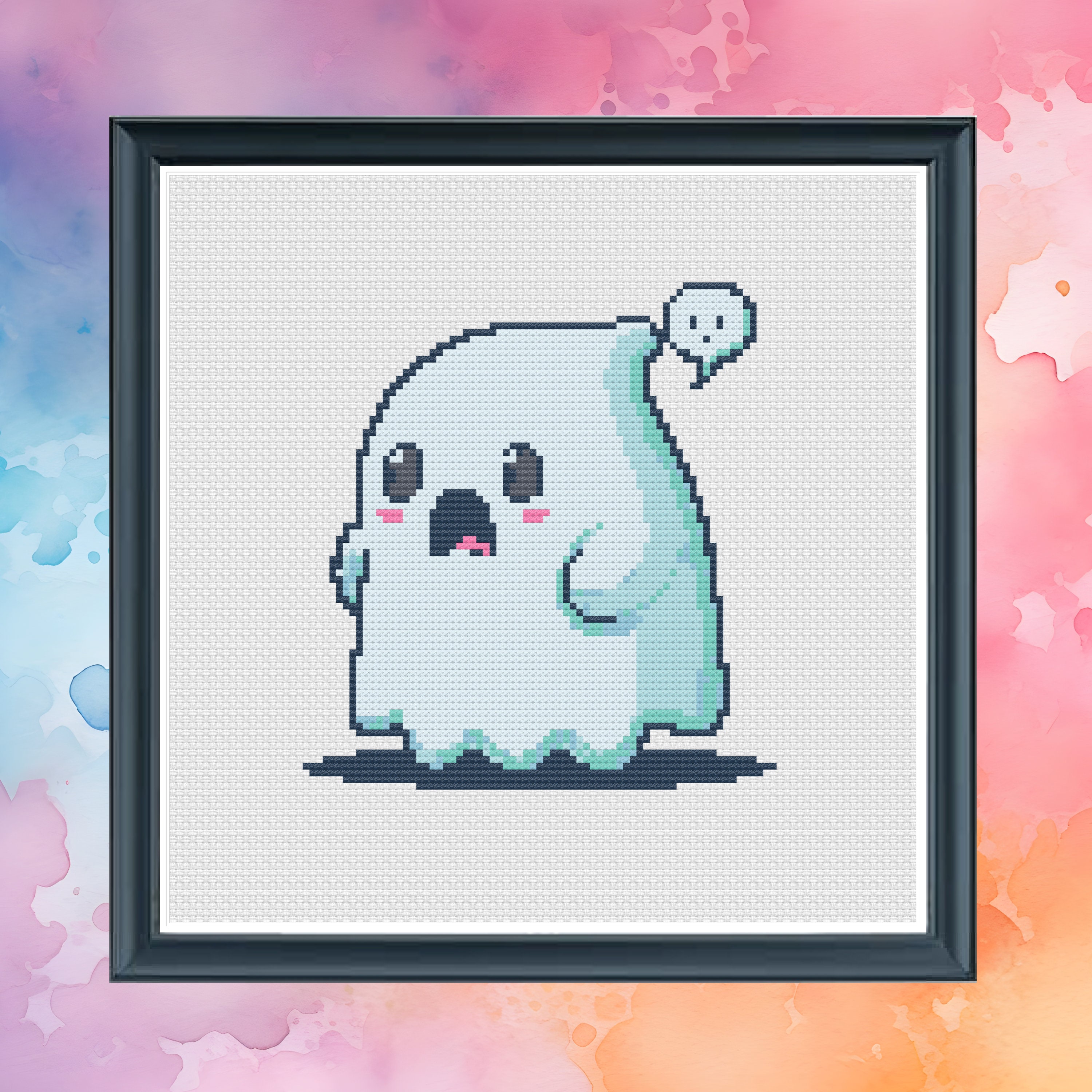 Ghostie Ghost Cross Stitch Pattern Counted Cross Stitch Instant ...