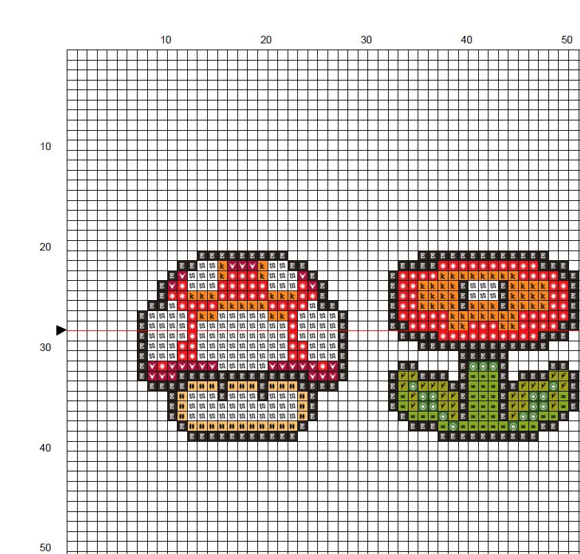 Super Mario Bros. 3 - Power-ups - Cross Stitch Pattern - Counted Cross ...