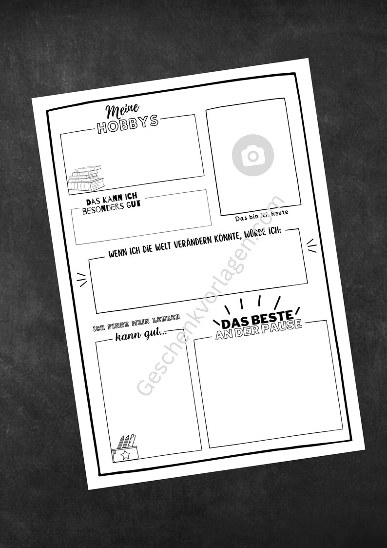 Freundebuch Vorlage max Zum Abschied Der - Etsy