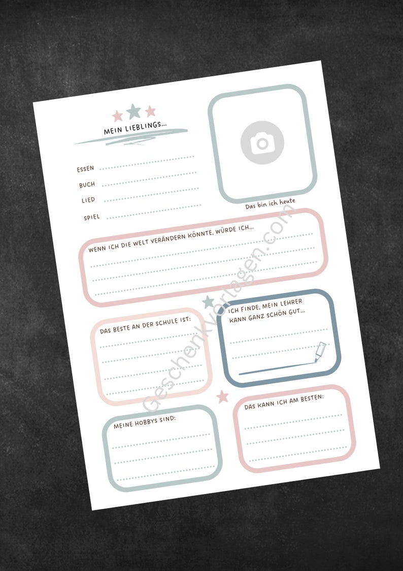 Pastel Friendship Book Template for Elementary School Graduation. A4 ...