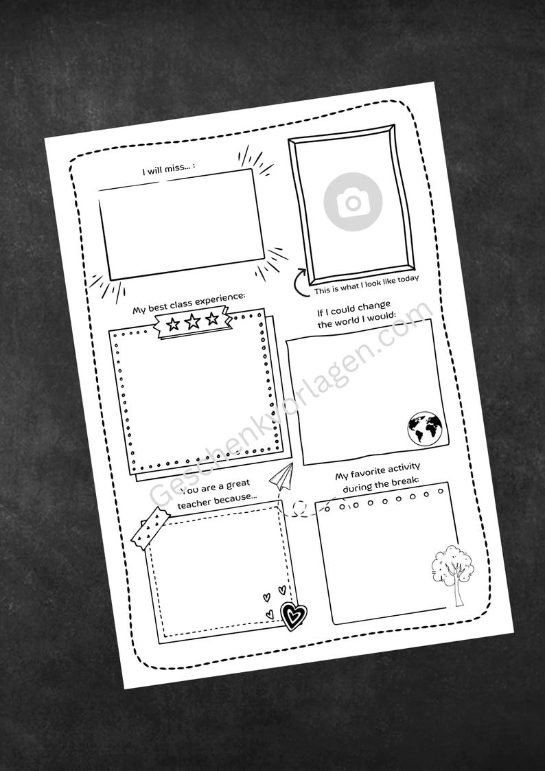 End of Year Class Keepsake Book for Teachers – Personalized Elementary ...