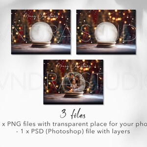 Christmas Snow Globe Digital Backdrop, Christmas Digital Background ...