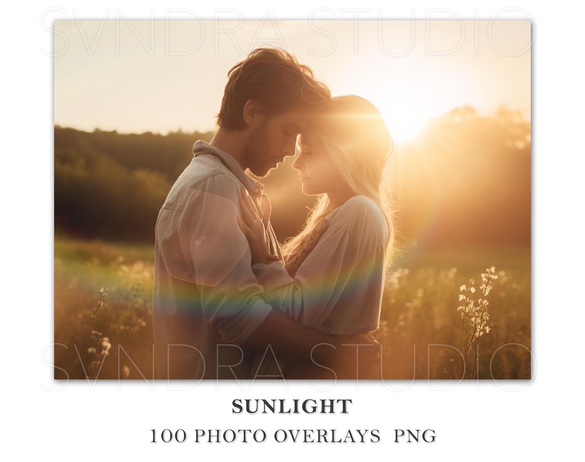 Sunlight Overlays Photoshop, Sun Flare Lens Light PNG Overlays, Warm ...