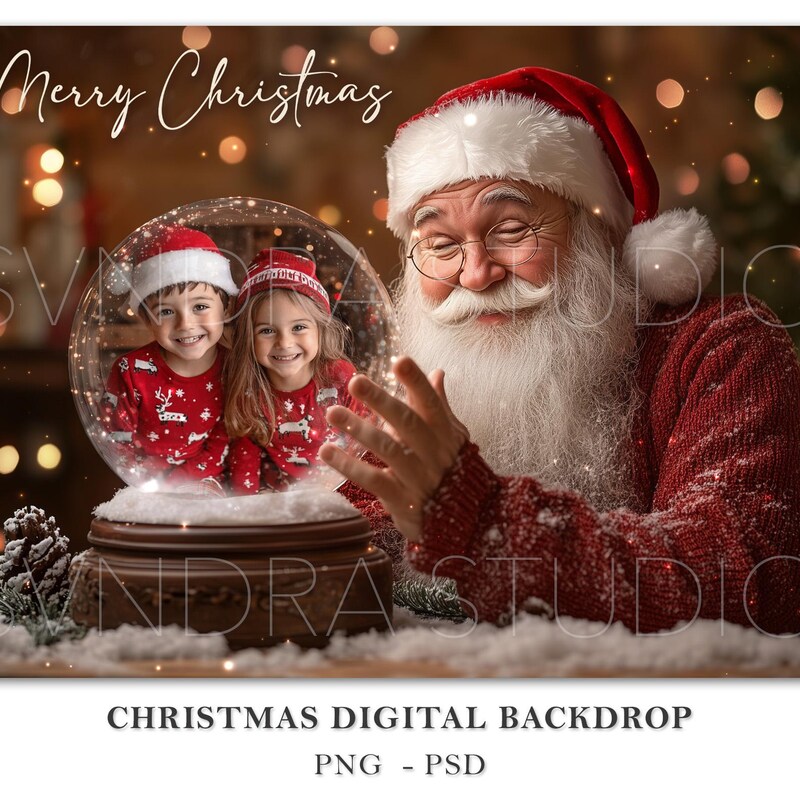 Santa Backdrop - Etsy