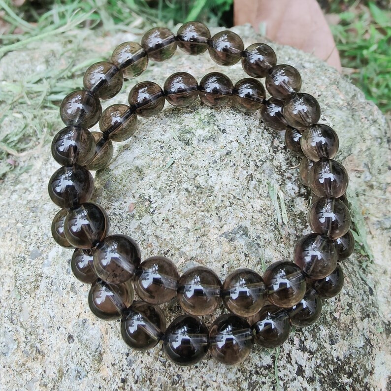 Smoky Quartz Bracelet, Grounding Stone, Healing Crystals & Stone ... Smoky Quartz Bracelet, Grounding Stone, Healing Crystals & Stone ...