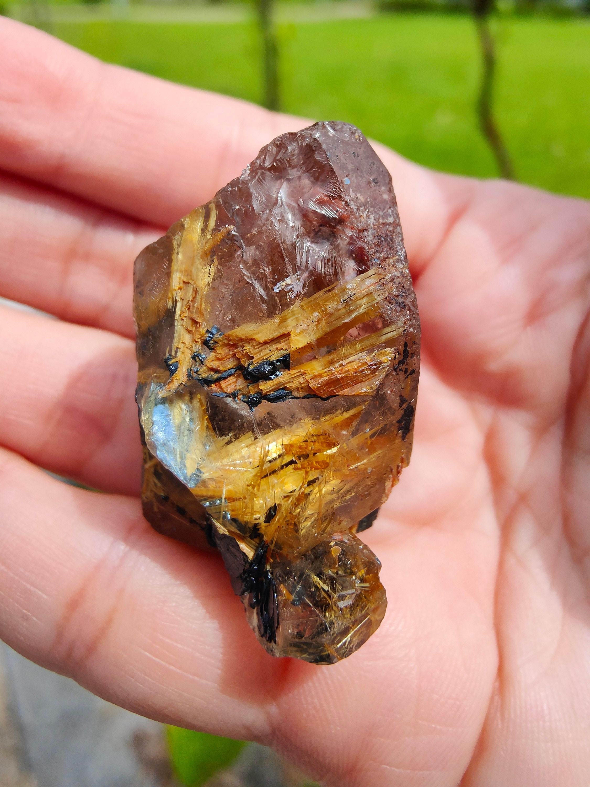 Rare Gold Rutilated Quartz Raw Specimen, Power Stone, Manifestation ...