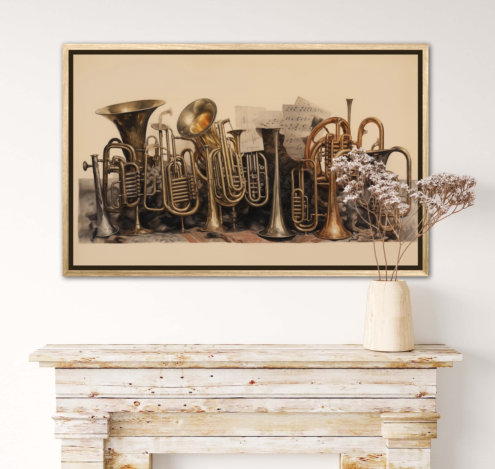Classique Brass - Music Wall Art, Music Poster, Music Decor, Classy ...
