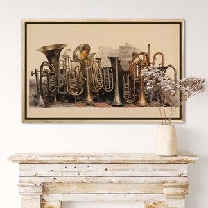 Classique Brass - Music Wall Art, Music Poster, Music Decor, Classy ...