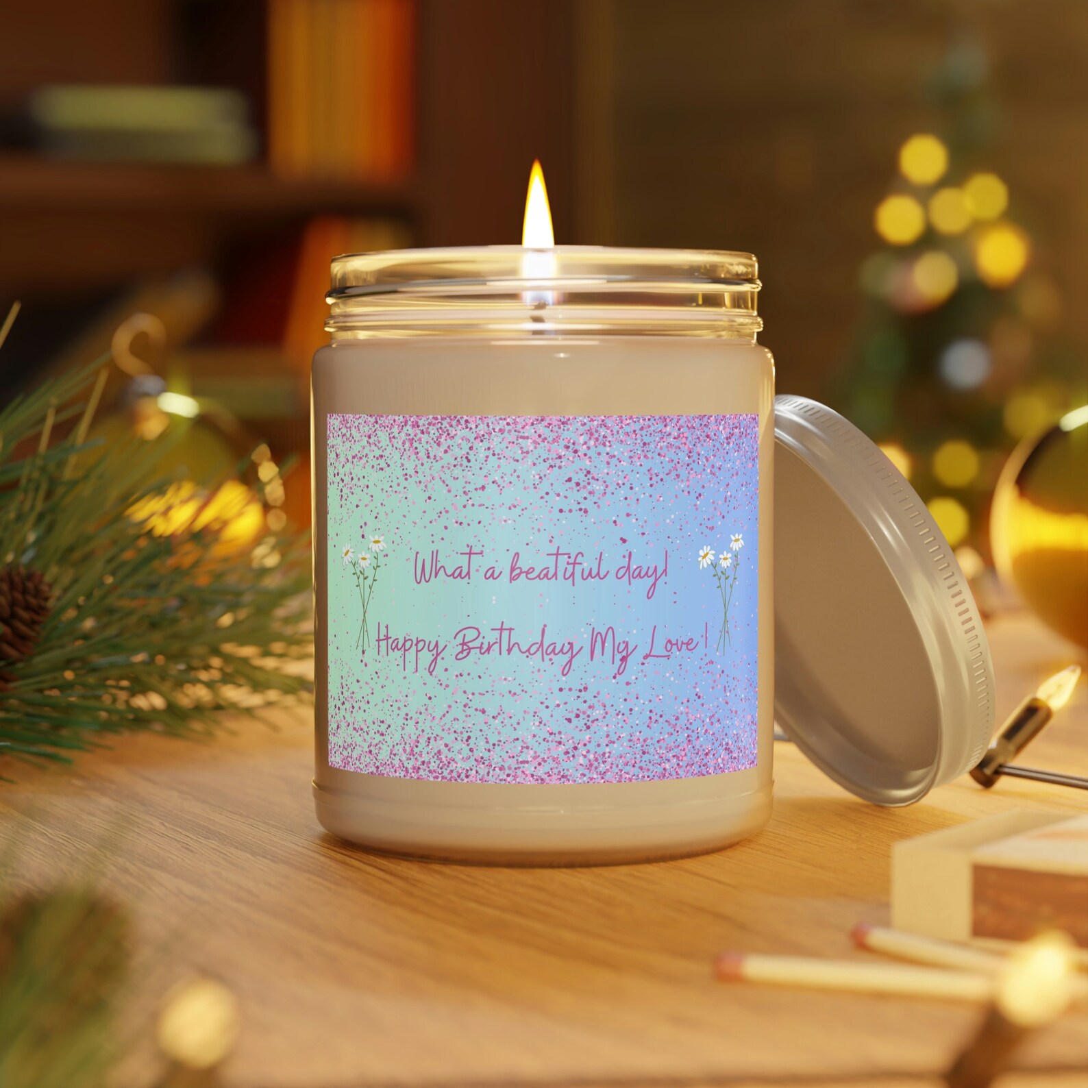 Personalized Birthdate Candle, Beatiful Day, Condle for Love, Happy ...