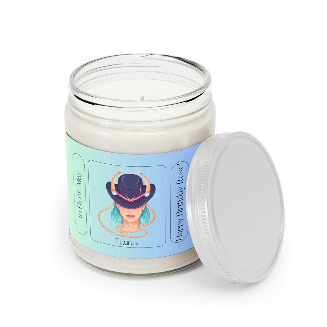 Personalized Birthdate Candle Taurus Zodiac Candle May - Etsy