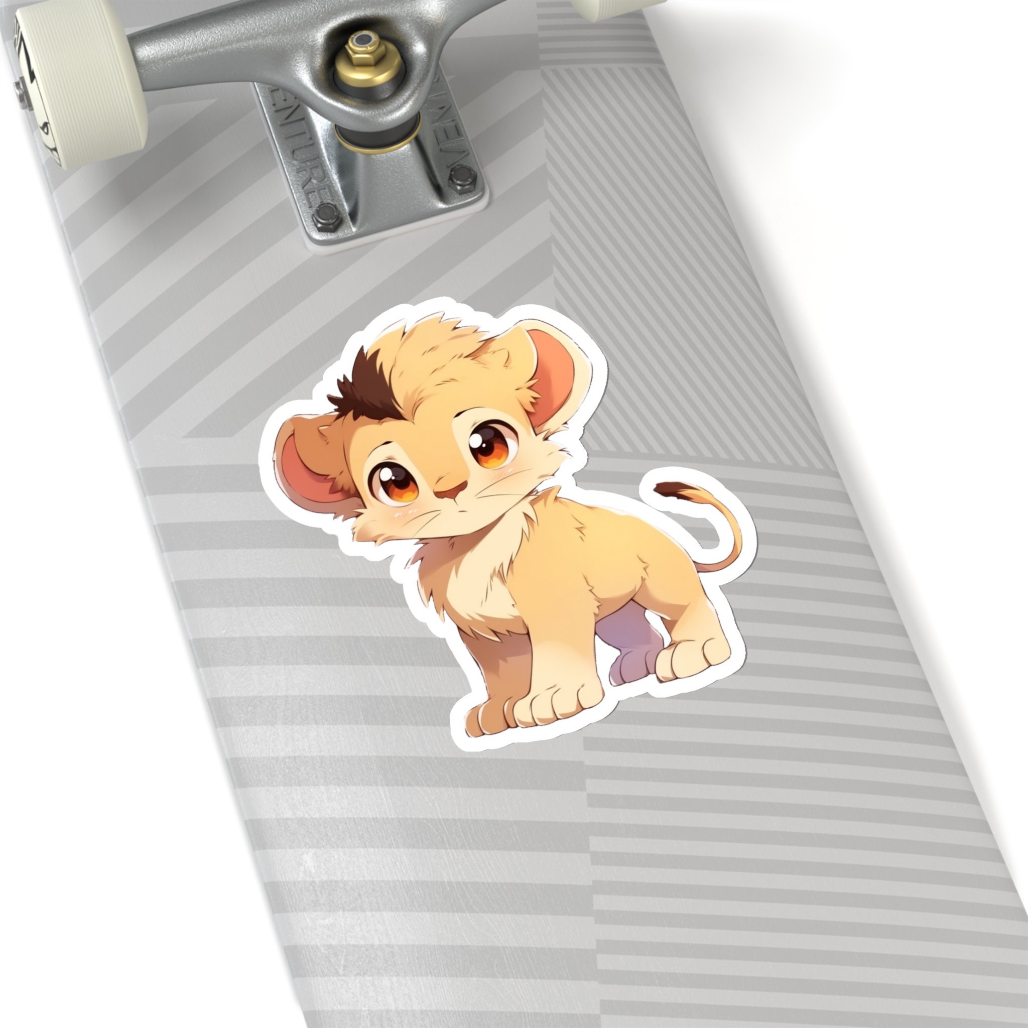 Cute Adorable Lion Cub Stickers, Kawaii Stickers, Cute Animal Stickers ...