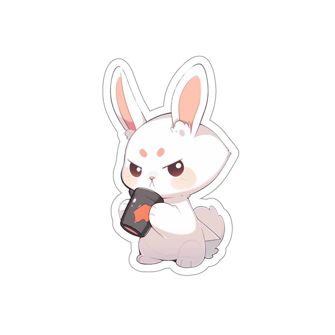 Cute Adorable Bunny Stickers, Kawaii Stickers, Cute Animal Stickers ...