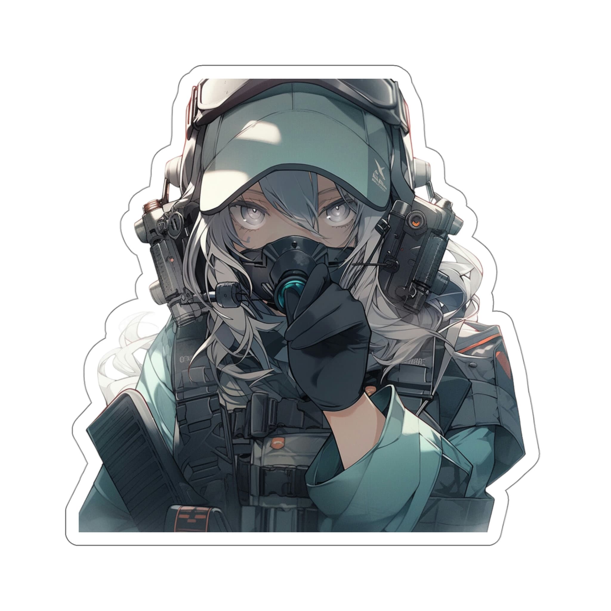 Anime Girl Stickers | Anime Soldier Sticker | Kawaii Stickers | Anime ...