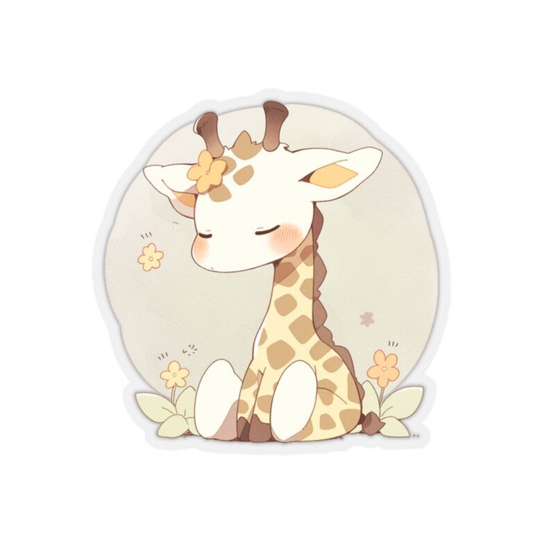Cute Adorable Giraffe Stickers, Kawaii Stickers, Cute Animal Stickers ...