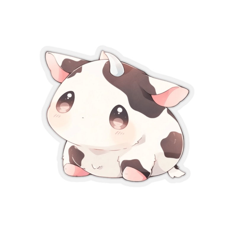 Cute Adorable Cow Stickers, Kawaii Stickers, Cute Animal Stickers ...