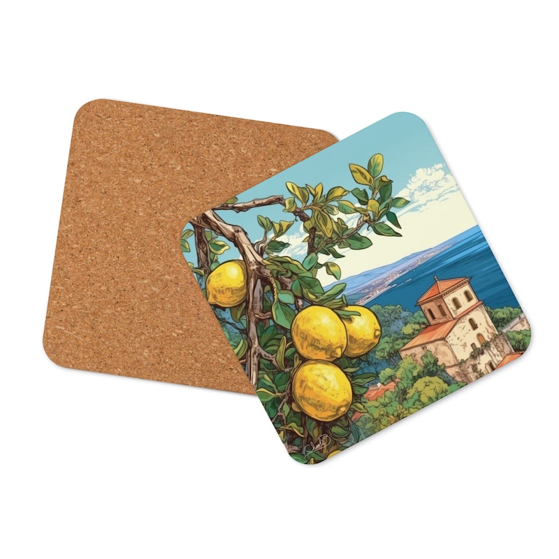 Lemon Coasters - Etsy
