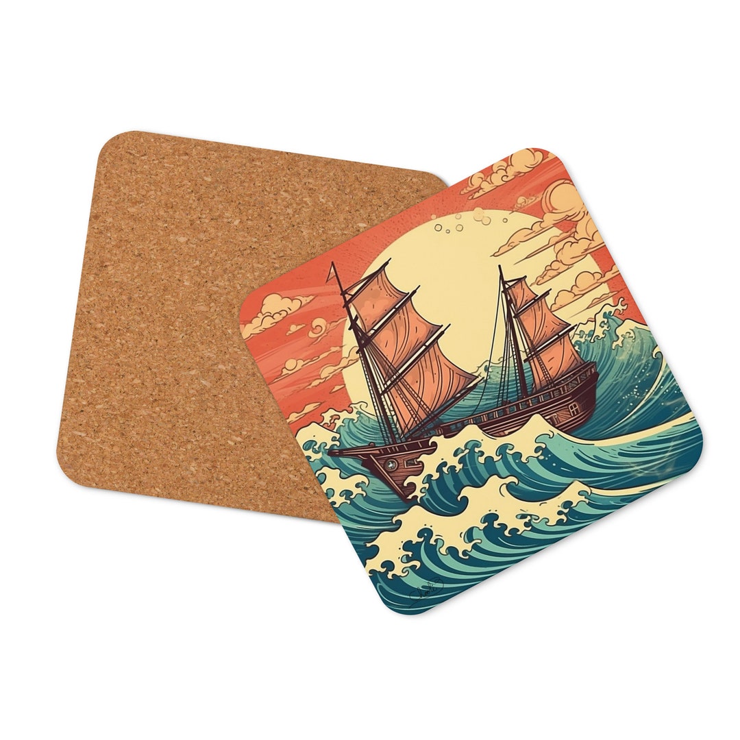 Sunset Sail Coaster – Traditional Japanese Yamato Style – Old-fashioned ...